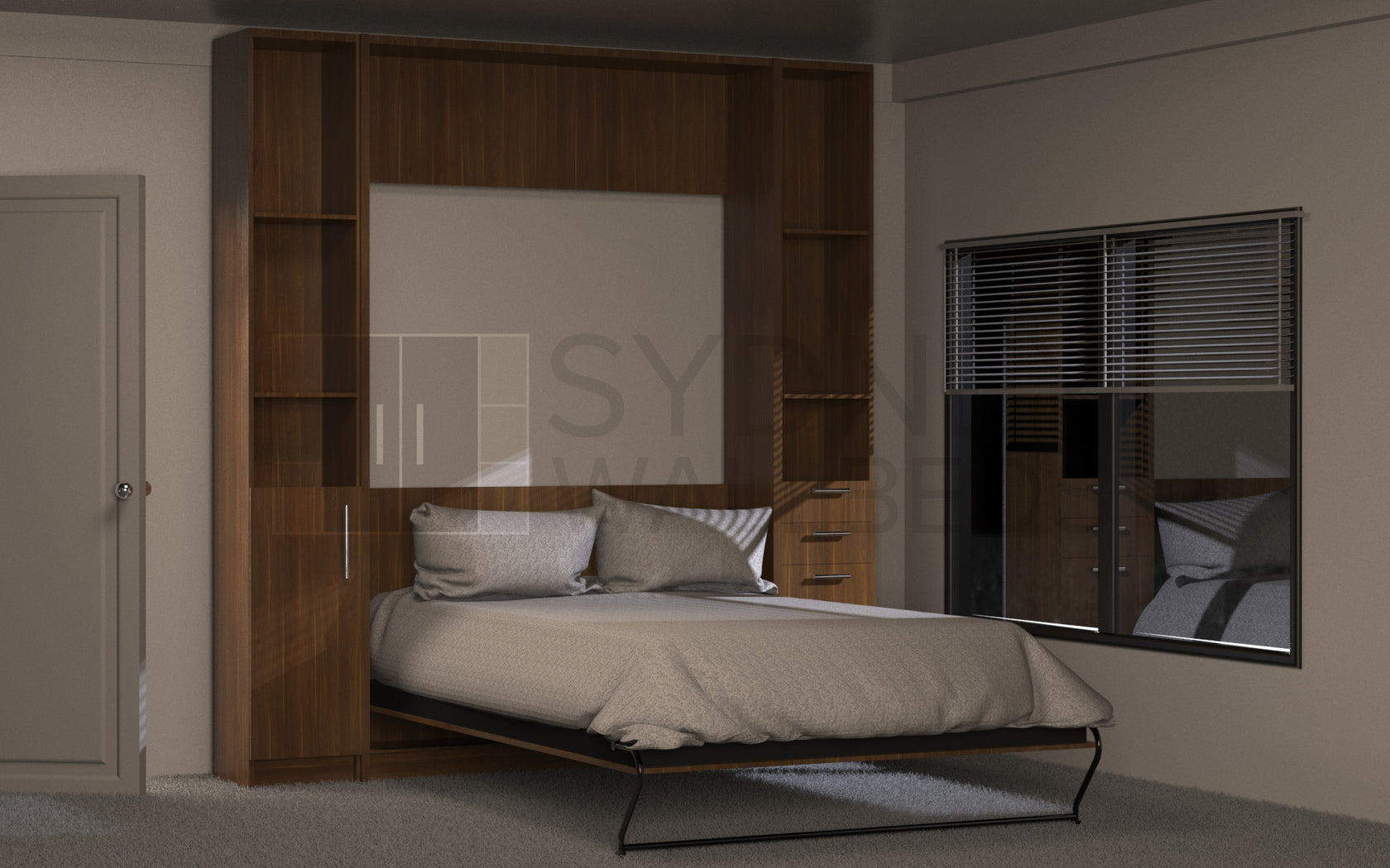 ALPHA WALLBED VERTICAL - (Double) – Sydneywallbeds